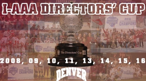 DU Athletics Awarded the Directors’ Cup | University of Denver